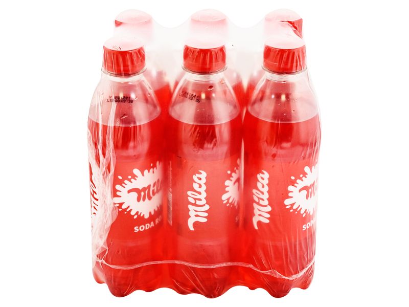 6 Pack De Gaseosa Milca Soda Roja- 355ml
