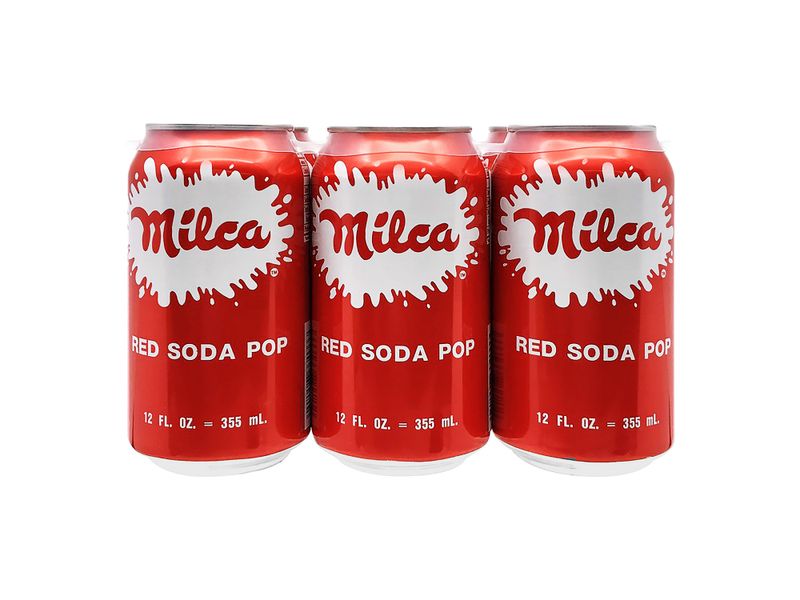 6 Pack De Gaseosa Milca Soda Roja- 355ml