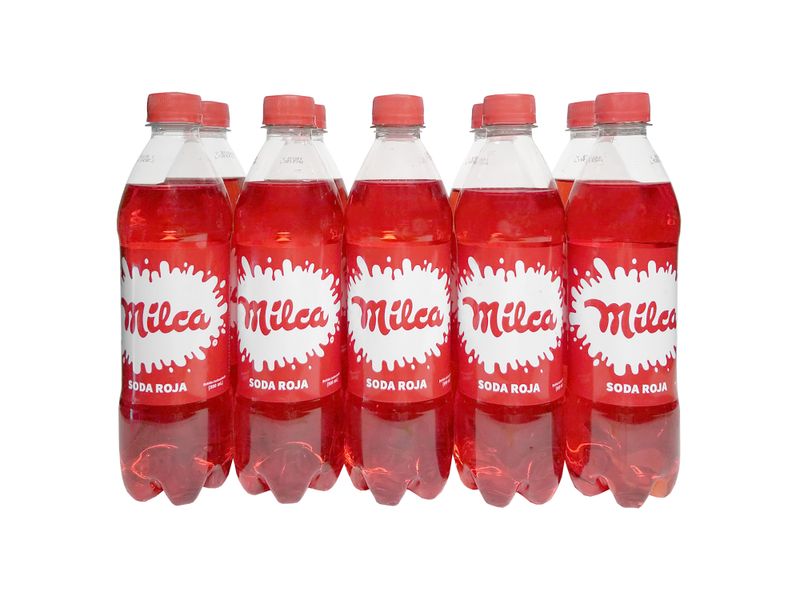 10 Pack De Refresco Milca Soda Roja -500ml