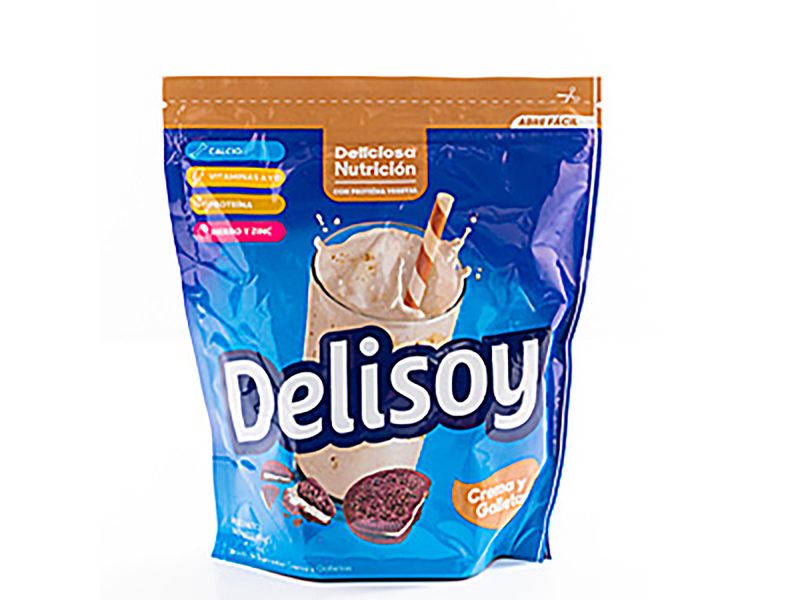 Comprar Bebida De Soya Delisoy Crema Y Galletas - 360gr | Walmart ...