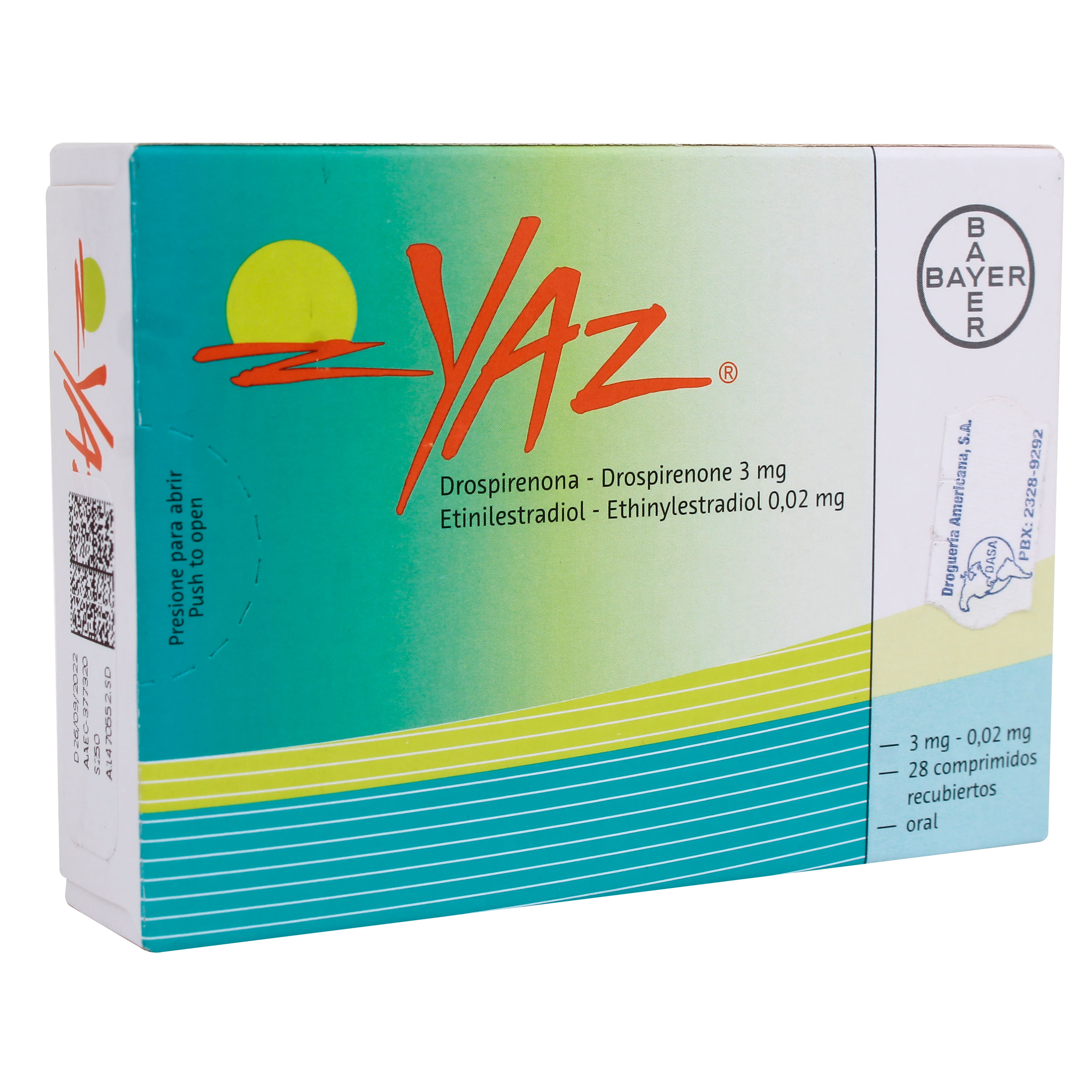 Comprar Yaz Bayer 28 Comprimidos Walmart Nicaragua
