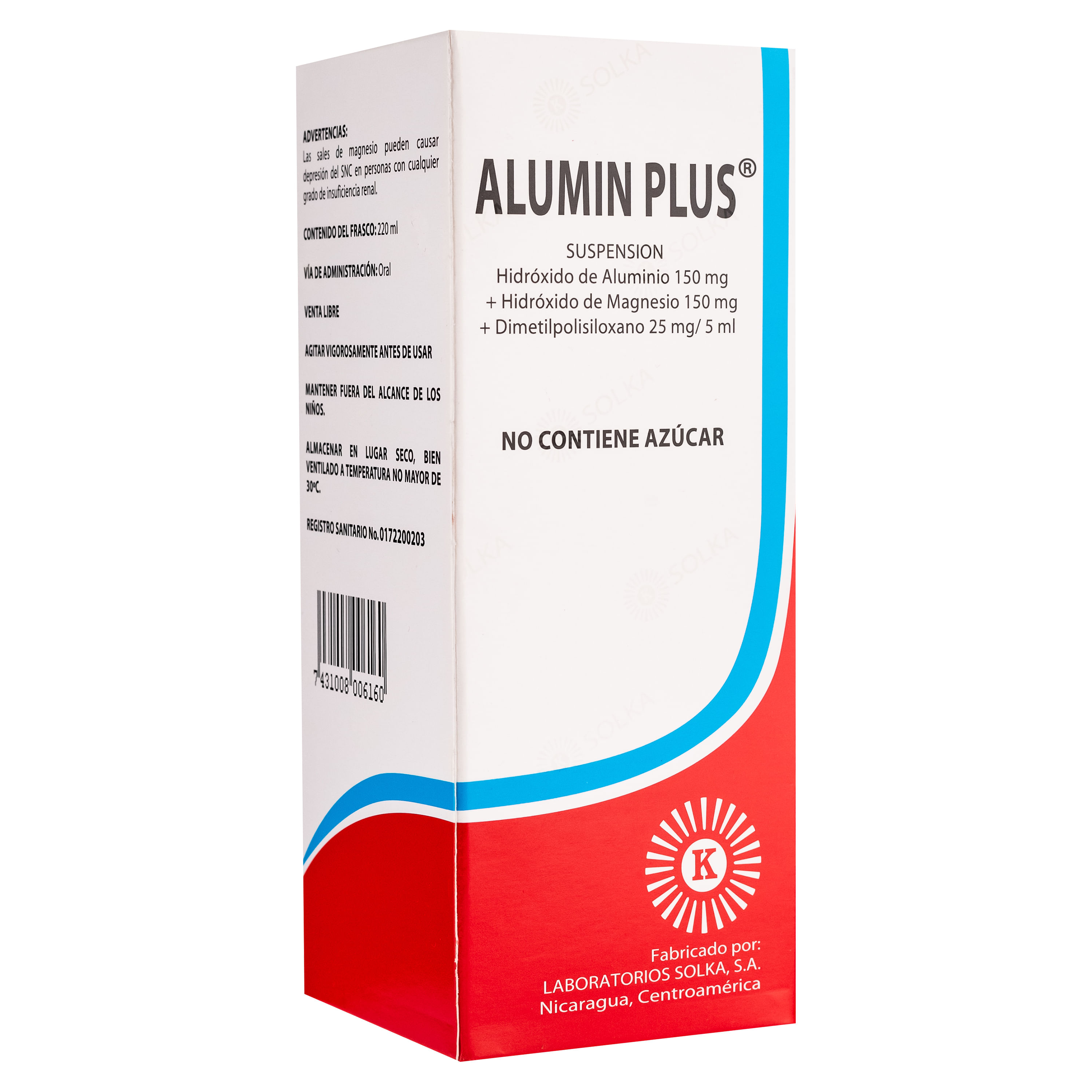 Comprar Alumin Plus Frasco - 220ml | Walmart Nicaragua