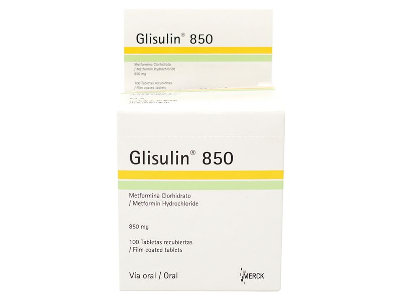 Comprar Glisulin Para Tratamiento Diabetes 850mg- 100 Tabletas -Precio ...