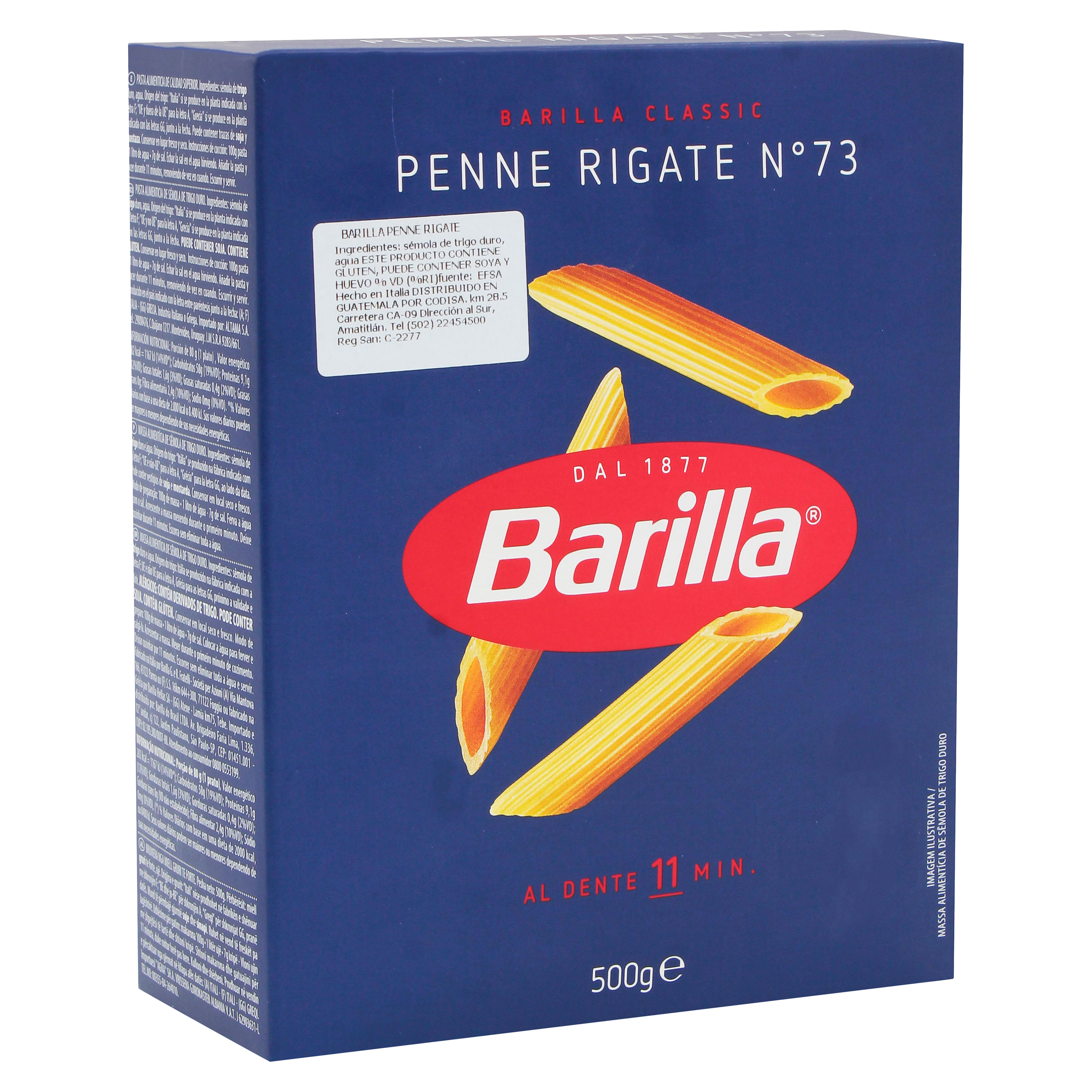 Comprar Pasta Barilla Penne Rigat Integral - 500 g | Walmart Nicaragua ...