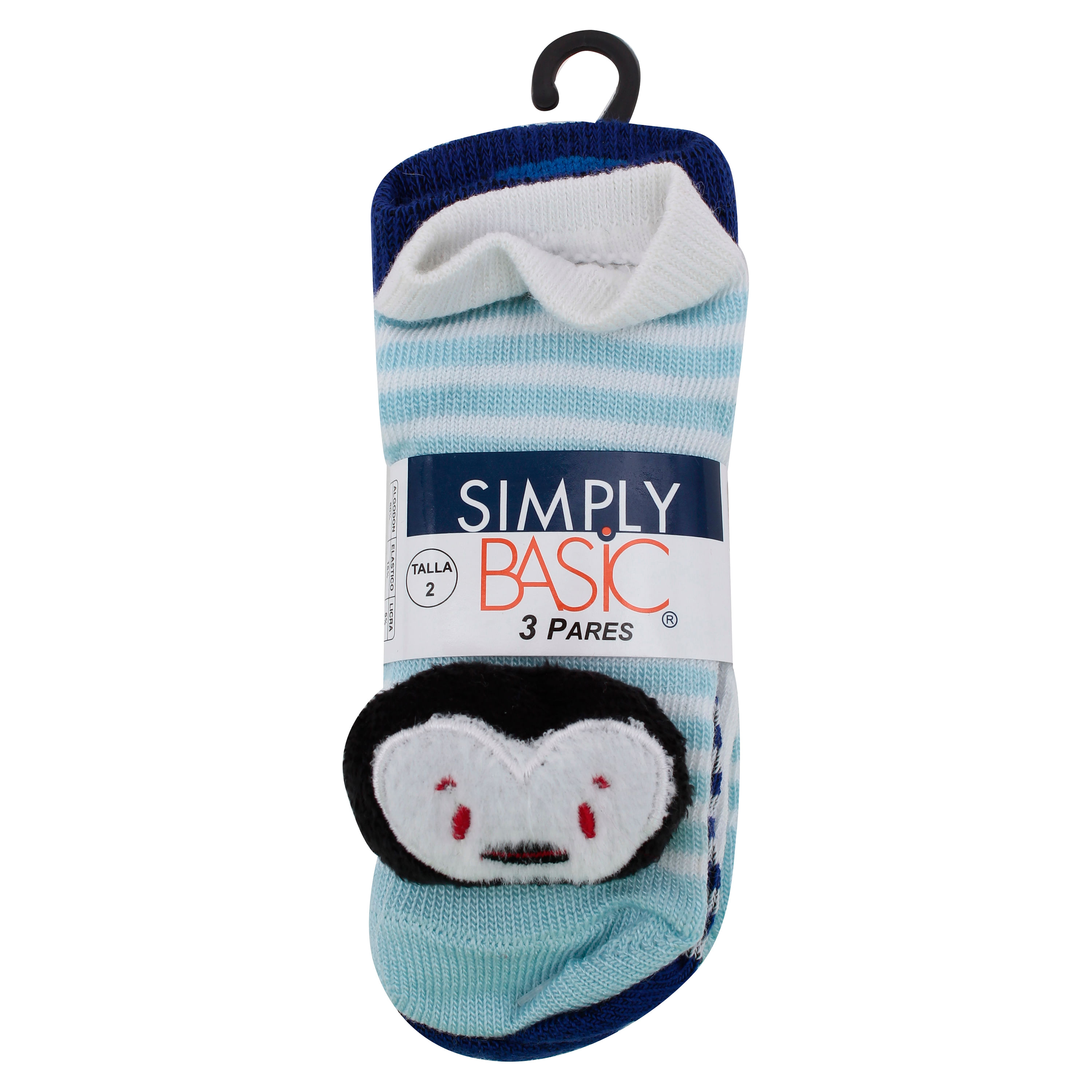 Comprar Calcet Simply Basic Diseno Bebe 3 Pk T00 46 | Walmart Nicaragua