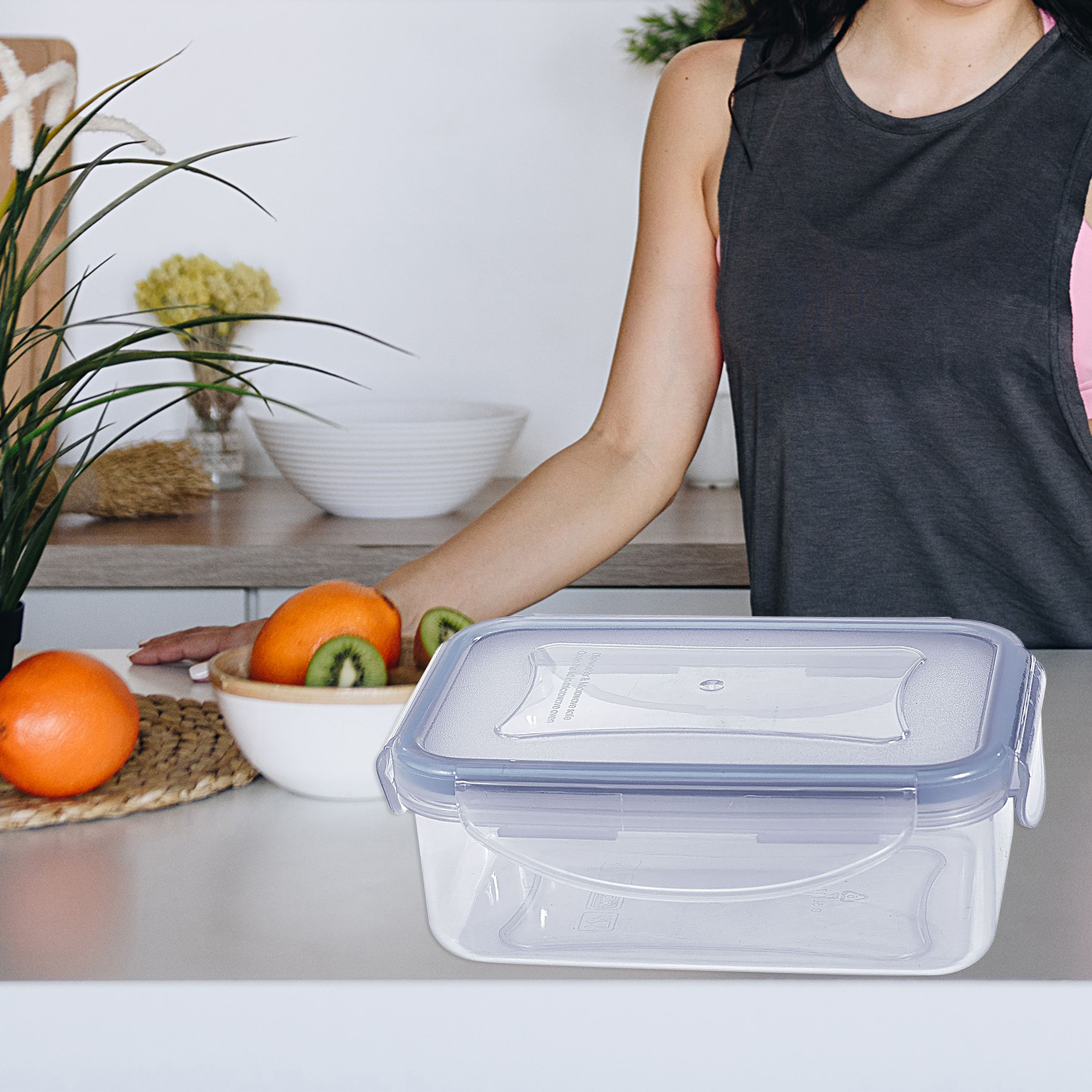 Tazon Click Clak Guateplast Rectangular Transparente Natural -(17oz ...