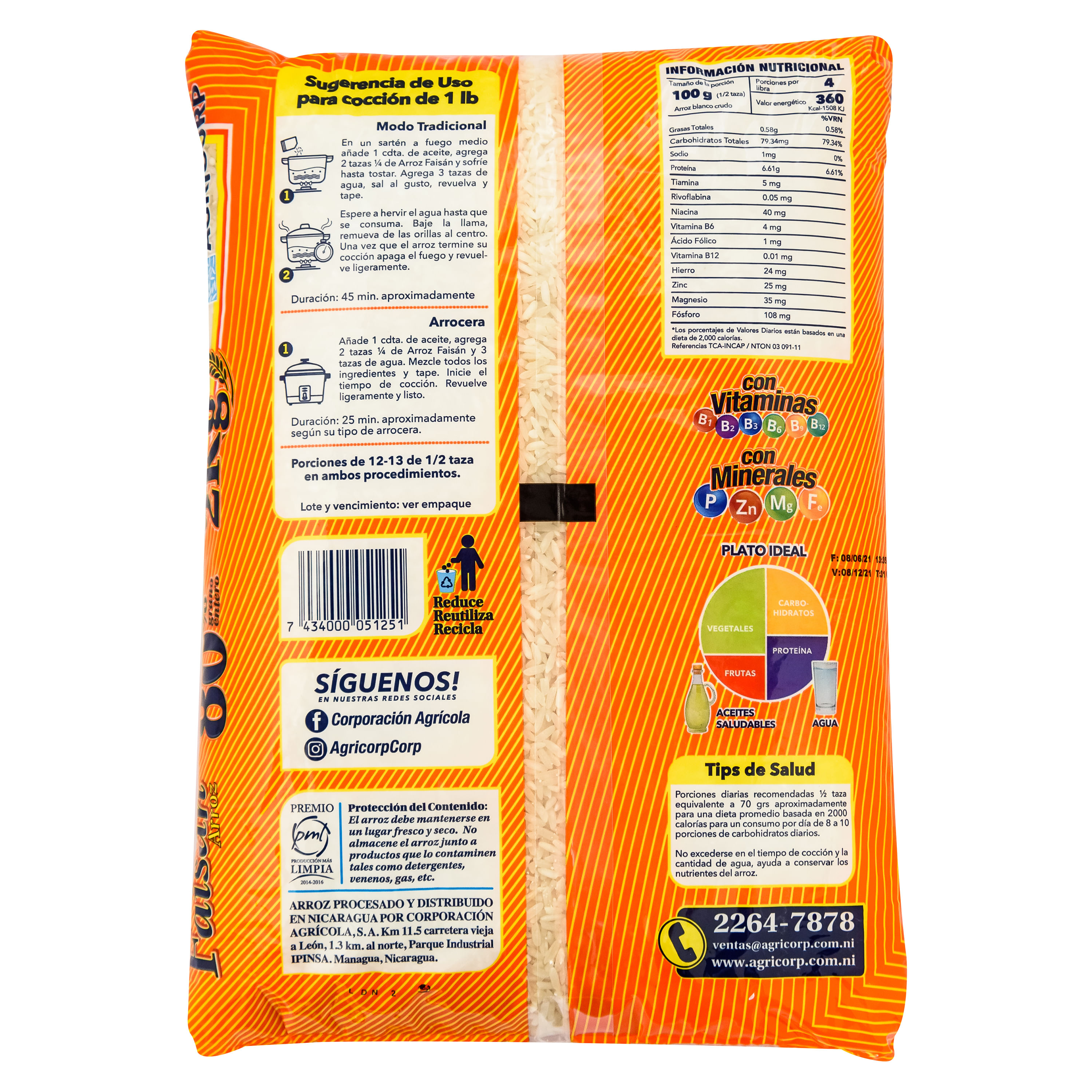 Comprar Arroz 80/20 Faisan - 2000Gr | Walmart Nicaragua