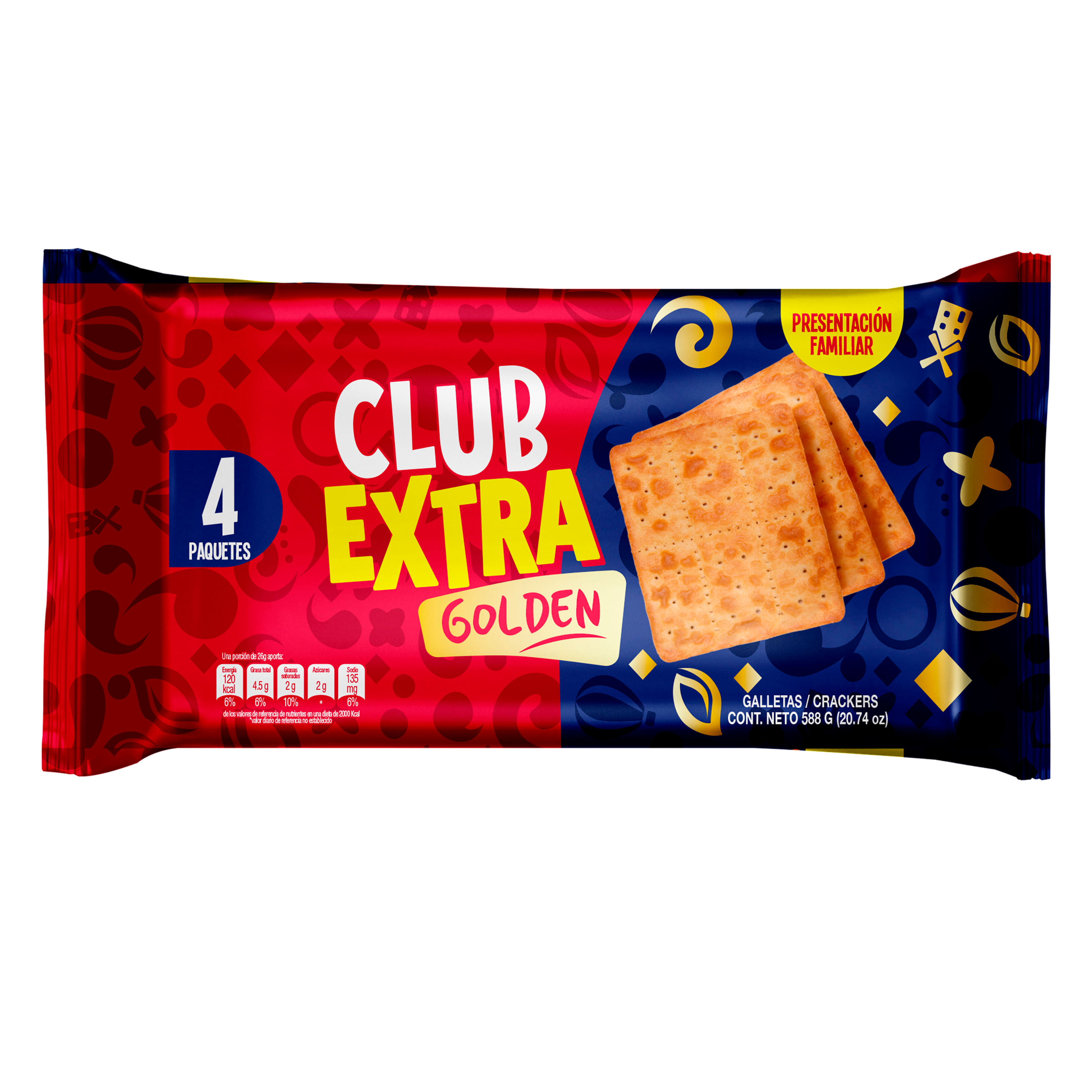 Comprar Galleta Club Extra Golden 588gr | Walmart Nicargua