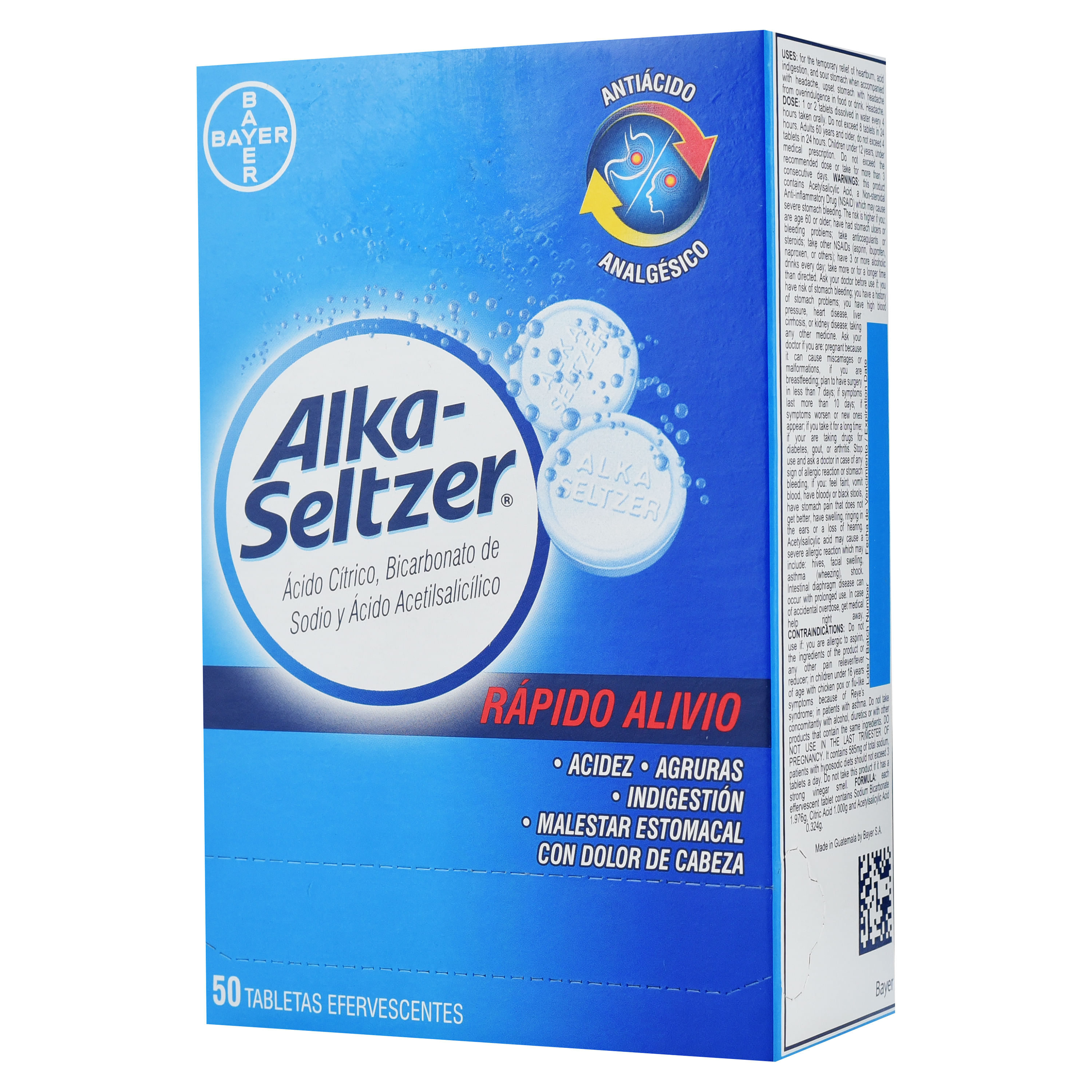 Comprar Alka Seltzer 50 Tabletas | Walmart Nicaragua - Walmart | Costa Rica