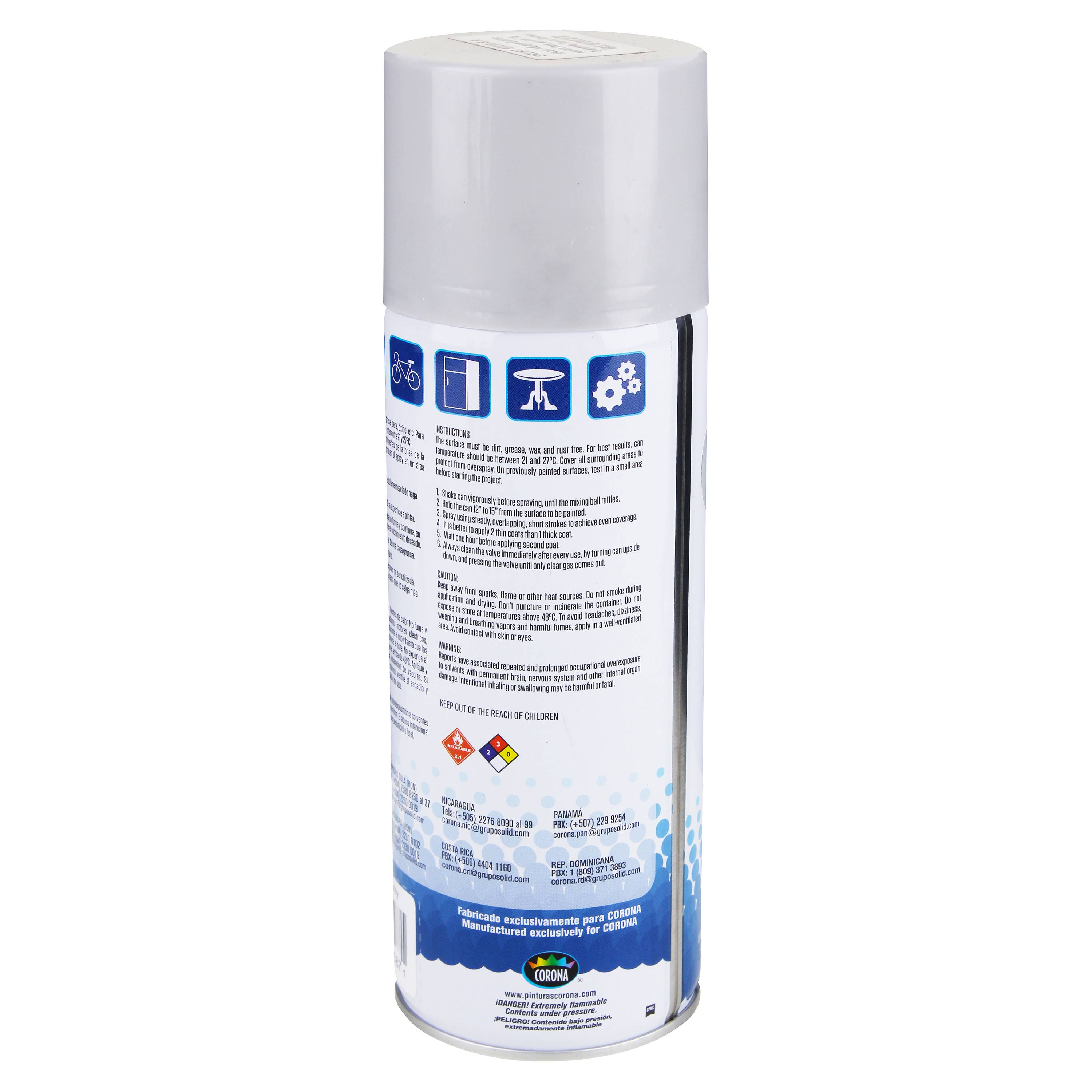 Comprar Pintura En Spray Corona Color Gris Plateado De Secado Rapido ...