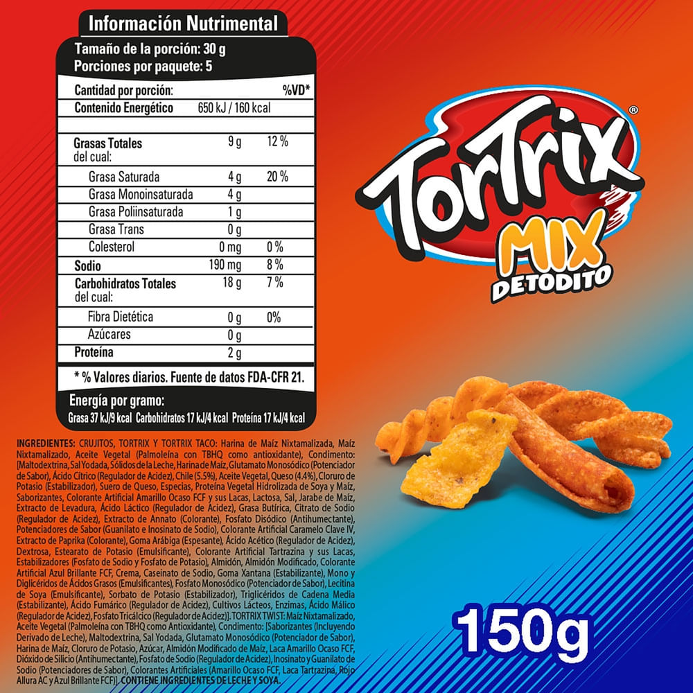 Comprar Snack Tortrix mix detodito - 150 g | Walmart Nicaragua ...
