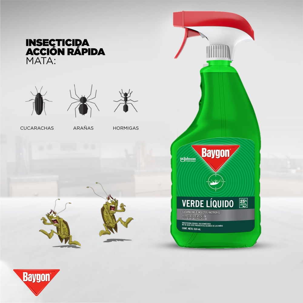 Comprar Insecticida Baygon ultra verde líquido trigger - 510 ml ...