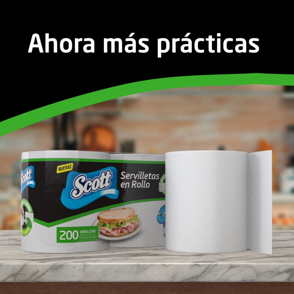 Comprar Servilletas Scott Blanca en Rollo - 200 Uds | Walmart Nicaragua
