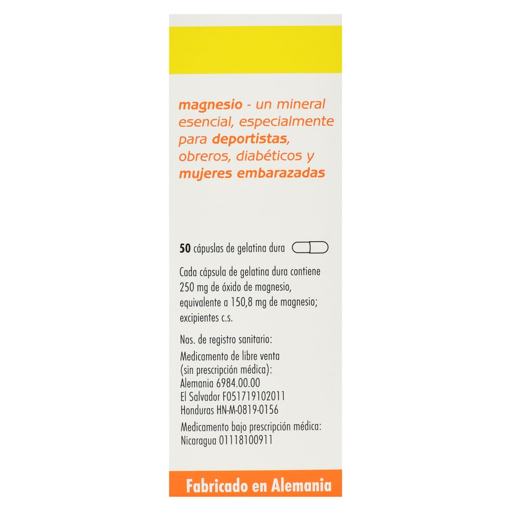 Comprar Magnesio Denk Farma 150Mg 50 Ea | Walmart Nicaragua - La Unión ...