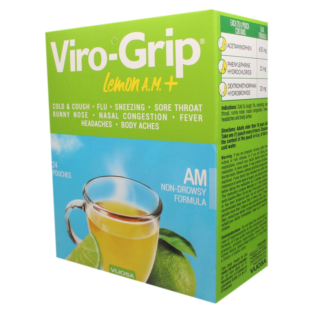 Comprar Virogrip Te Limon Sobre Am 24 Ea | Walmart Nicaragua