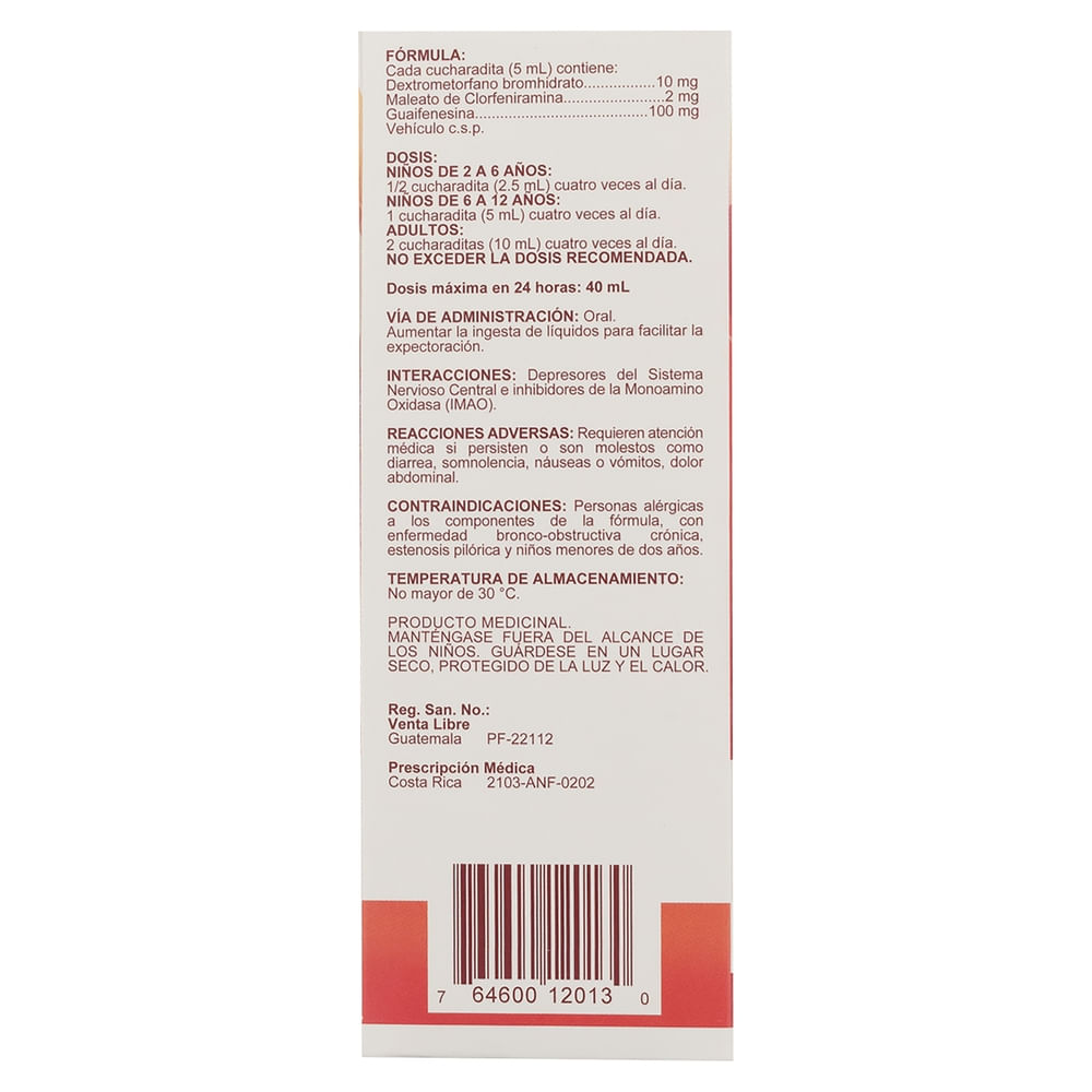 Comprar Alicol Unipharm Jarabe Antitusivos - 120ml | Walmart Nicaragua ...