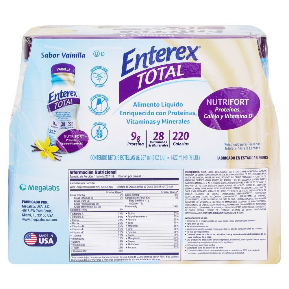 Comprar Enterex Total 6pack 1422ml | Walmart Nicaragua - Walmart ...