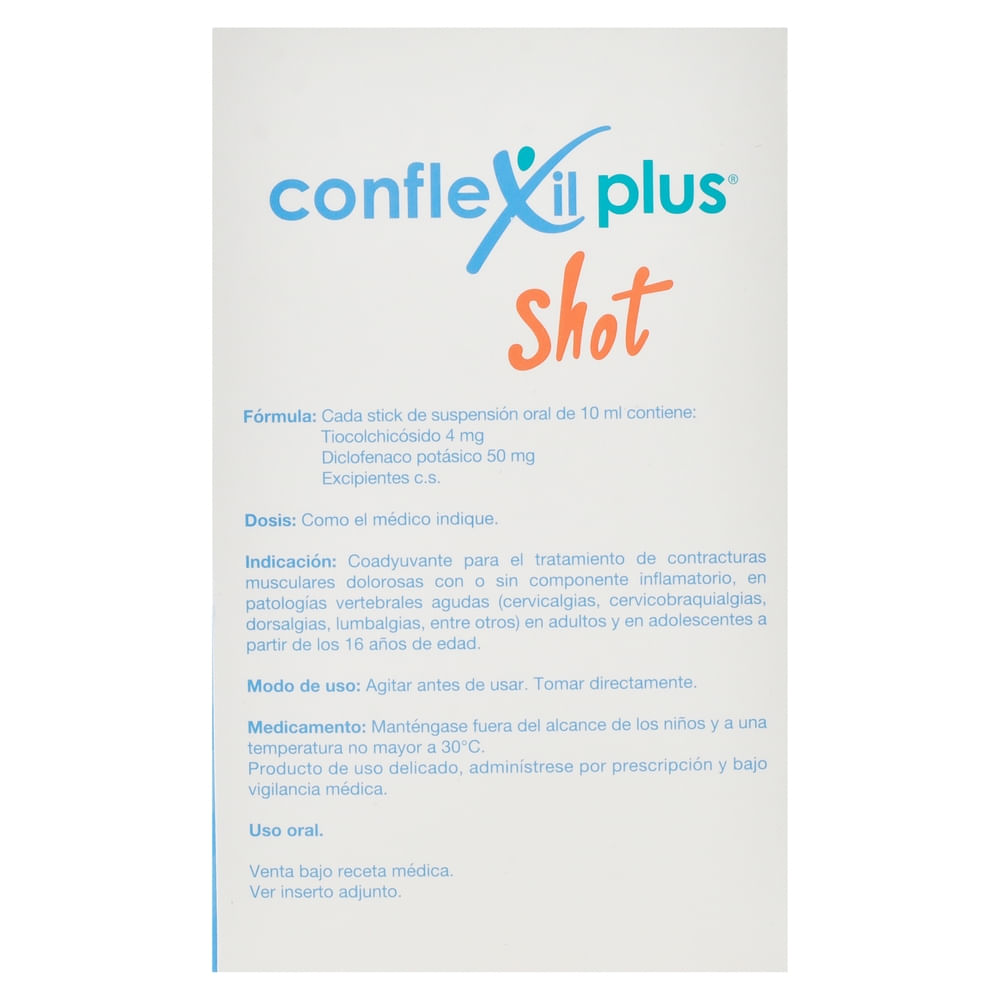 Comprar Conflexil Plus Shot Susp 4Mg 50Mgx50 Ea | Walmart Nicaragua