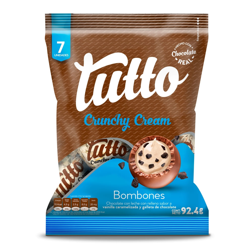 Comprar Chocolate Tutto crunchy cream - 104 g | Walmart Nicaragua