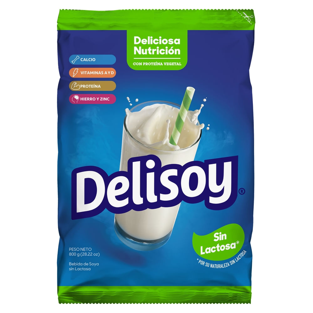 Comprar Bebida en Polvo Delisoy sin Lactosa - 800 g | Walmart Nicaragua ...