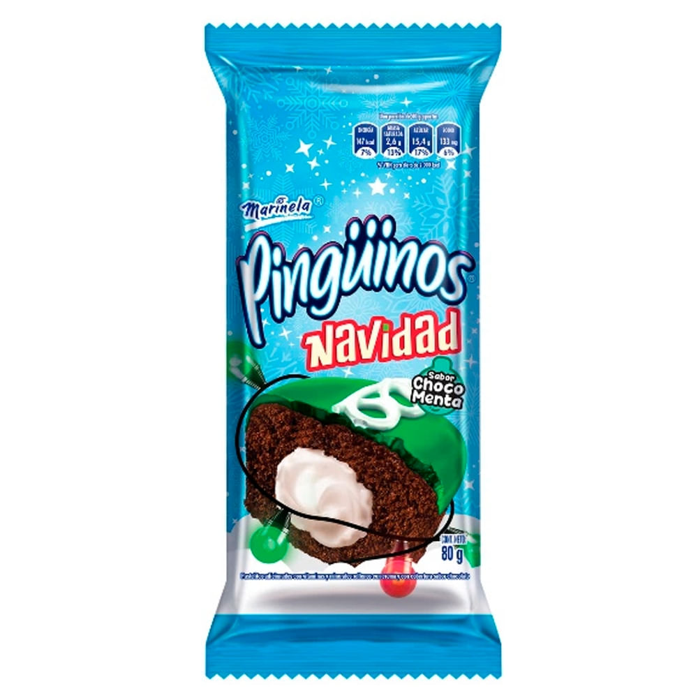 Comprar Pingüino Marinela choco menta navidad -80 g | Walmart Nicaragua ...