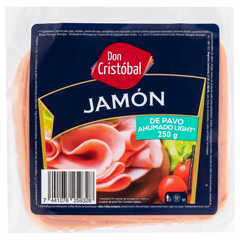 Comprar Jamón De Pavo Don Cristóbal Light Ahumada - 250 g | Walmart ...