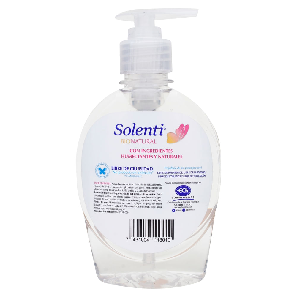 Comprar Jabón Liq Solenti Antibacterial 221Ml | Walmart Nicaragua - La ...