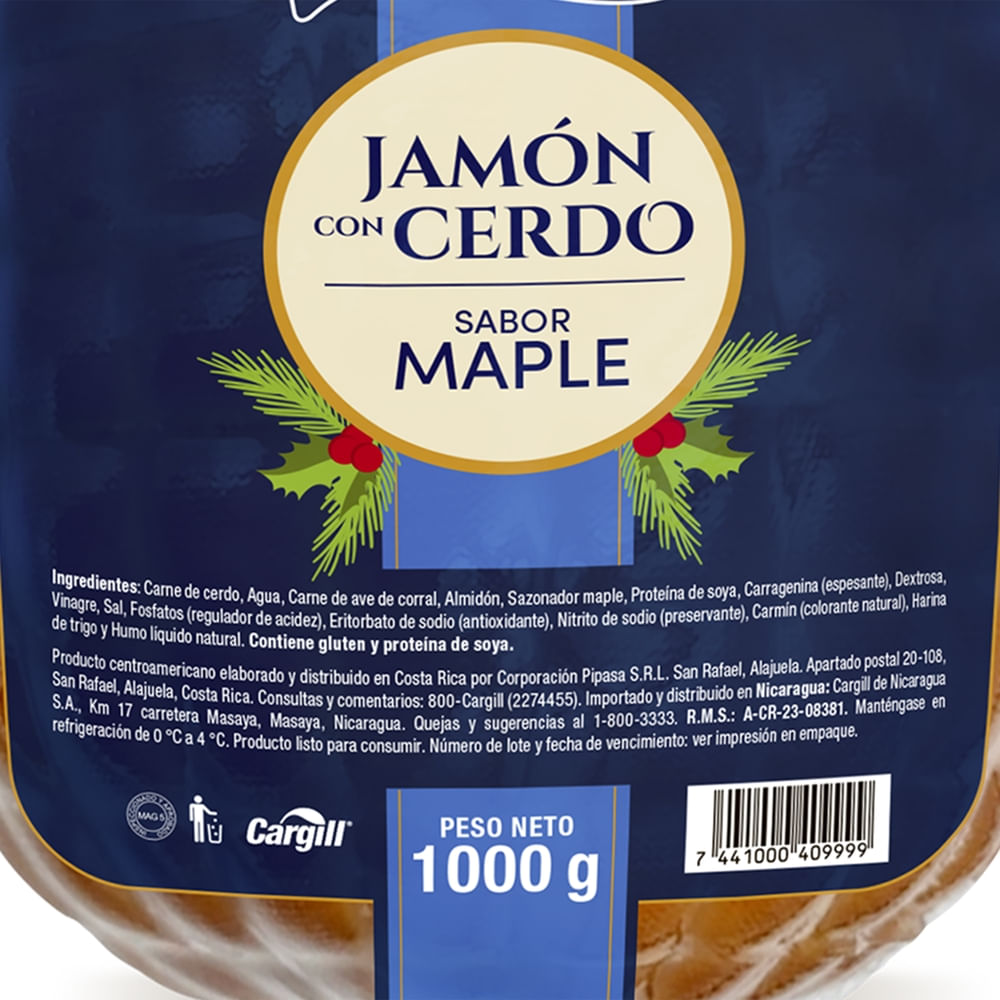 Comprar Jamon Cerdo Maple Cinta Azul 1 Kg | Walmart Nicargua - La Unión ...