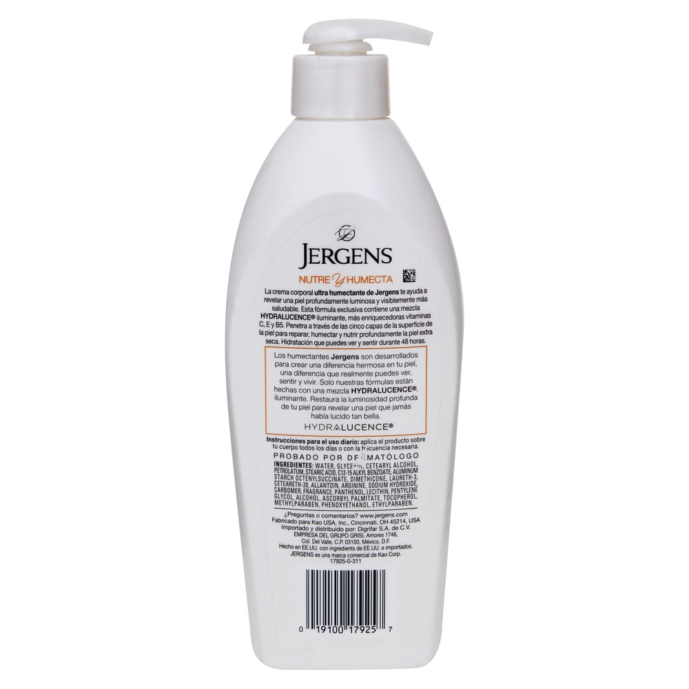 Comprar Crema corporal Jergens ultra humectante - 400 ml | Walmart Nicaragua