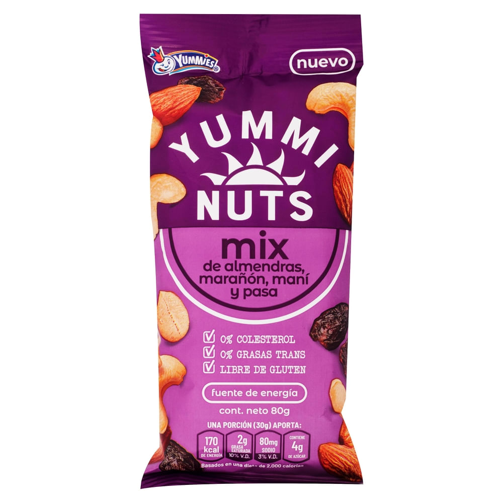 Comprar Mix Yummies yummi nuts de semillas y frutas - 80 g | Walmart ...