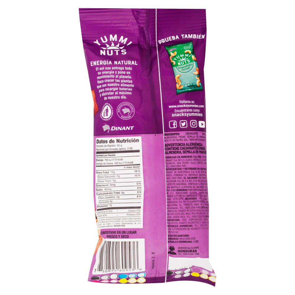 Comprar Mix Yummies yummi nuts de semillas y frutas - 80 g | Walmart ...