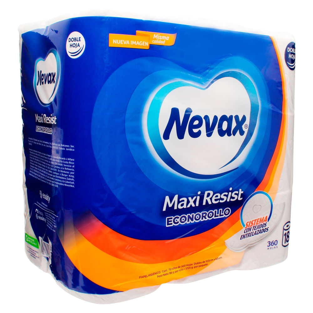 Comprar Papel Higiénico Nevax Maxi Resist Econorollo - 18 Rollos ...