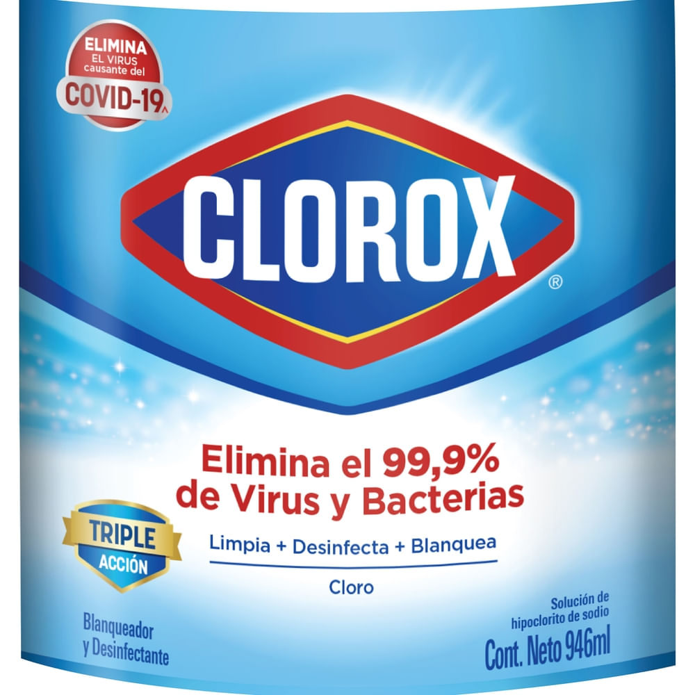Comprar Cloro Marca Clorox Fragancia Original Botella, Tripe Acción ...