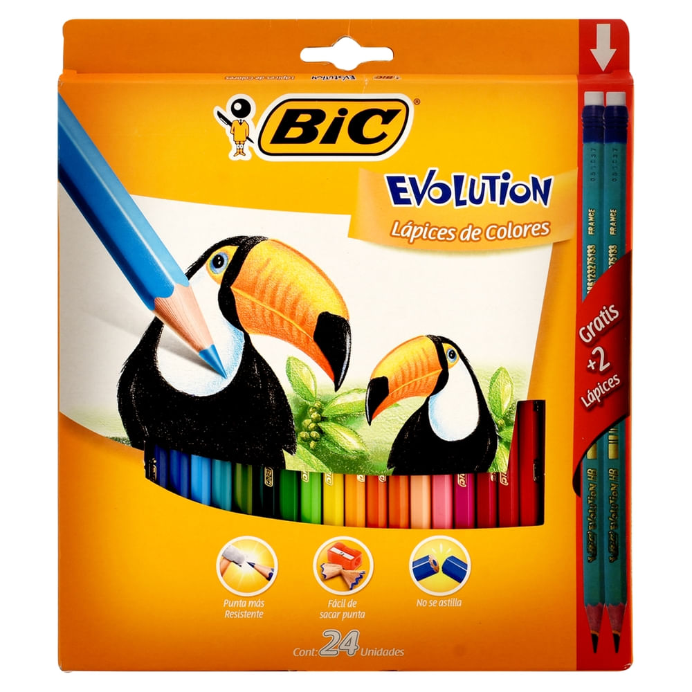 Comprar Lápiz Bic Color Evolution 4mm - 24 uds | Walmart Nicaragua ...