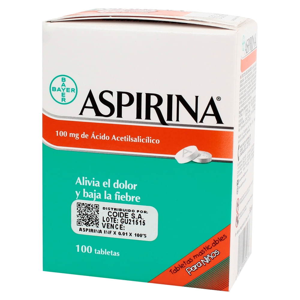 Comprar Aspirina Bayer Nino 100Mg -Precio indicado por Unidad ...
