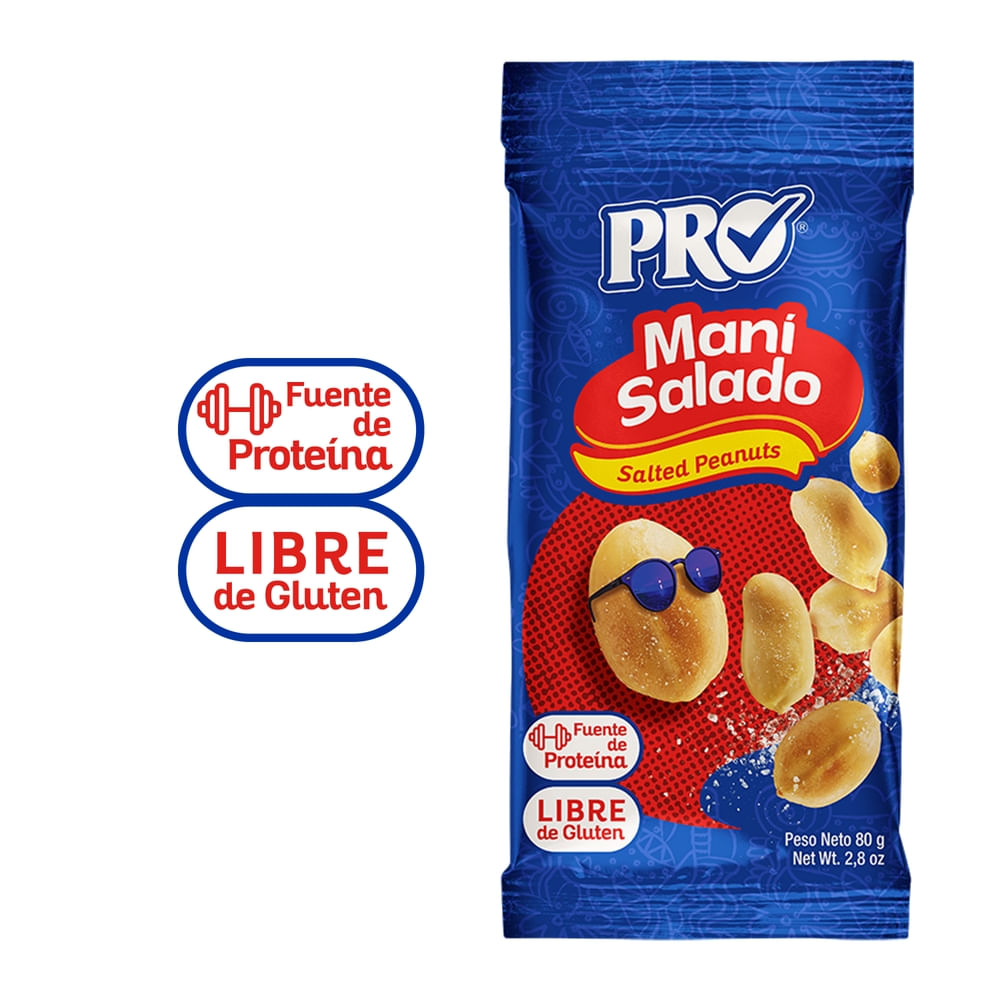 Comprar Mani Pro Salado Bolsa - 80 g | Walmart Nicaragua