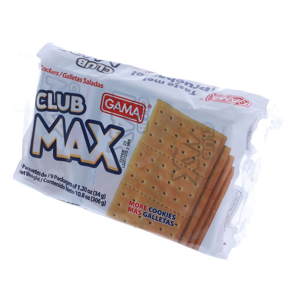 Galleta Gama Salada Club Max 9 uds - 306 g - Walmart | Nicaragua