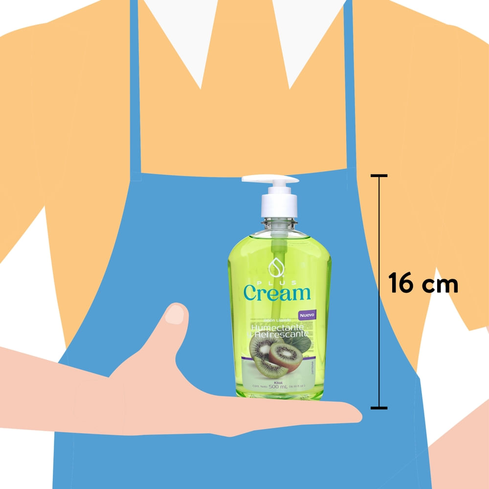 Comprar Jabón líquido Plus Cream kiwi -500 ml | Walmart Nicaragua