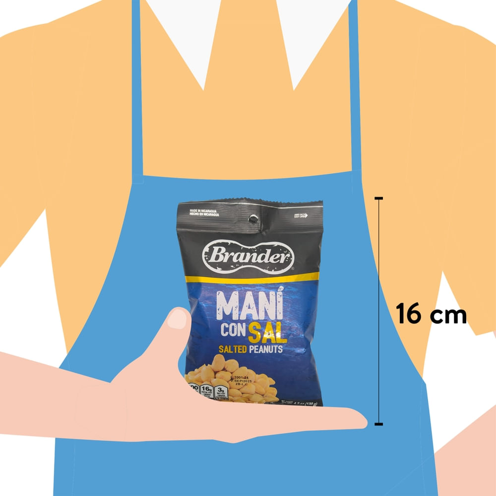 Comprar Maní con sal Brander -120 g | Walmart Nicaragua