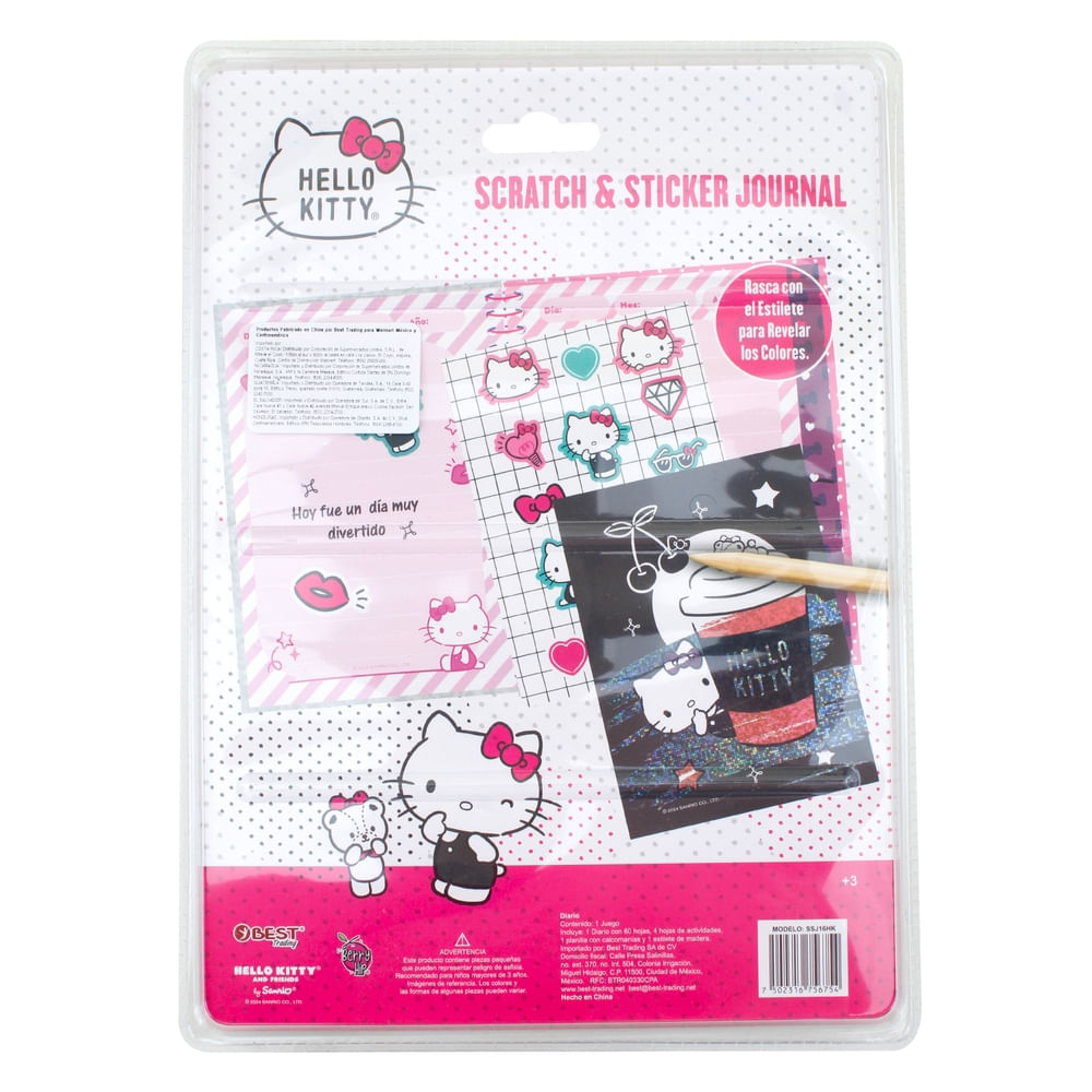 Comprar Bt Diario Scratch Hello Kitty | Walmart Nicaragua