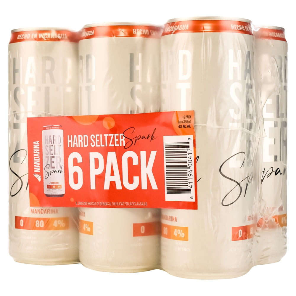 Comprar Bebida Seltzer Spark Mandarina 6Pack Lata - 350ml | Walmart ...