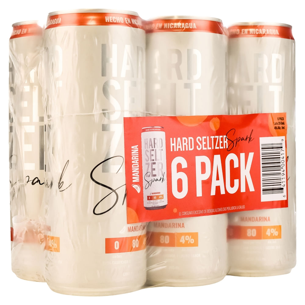 Comprar Bebida Seltzer Spark Mandarina 6Pack Lata - 350ml | Walmart ...