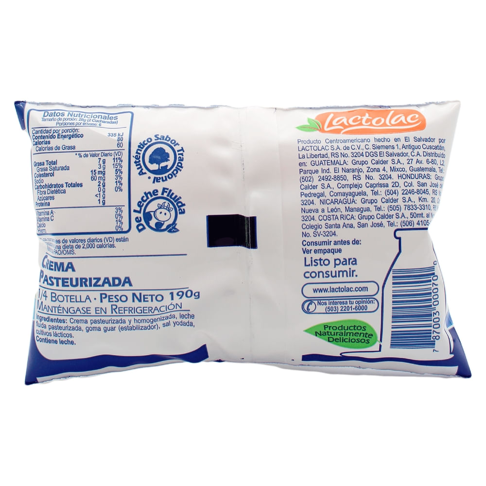 Crema Lactolac 195 Gr - La Unión | Compra en línea