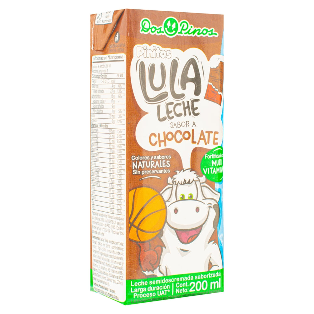 Leche Saborizada Dos Pinos Lula Sabor Chocolate - 200 ml - La Unión ...