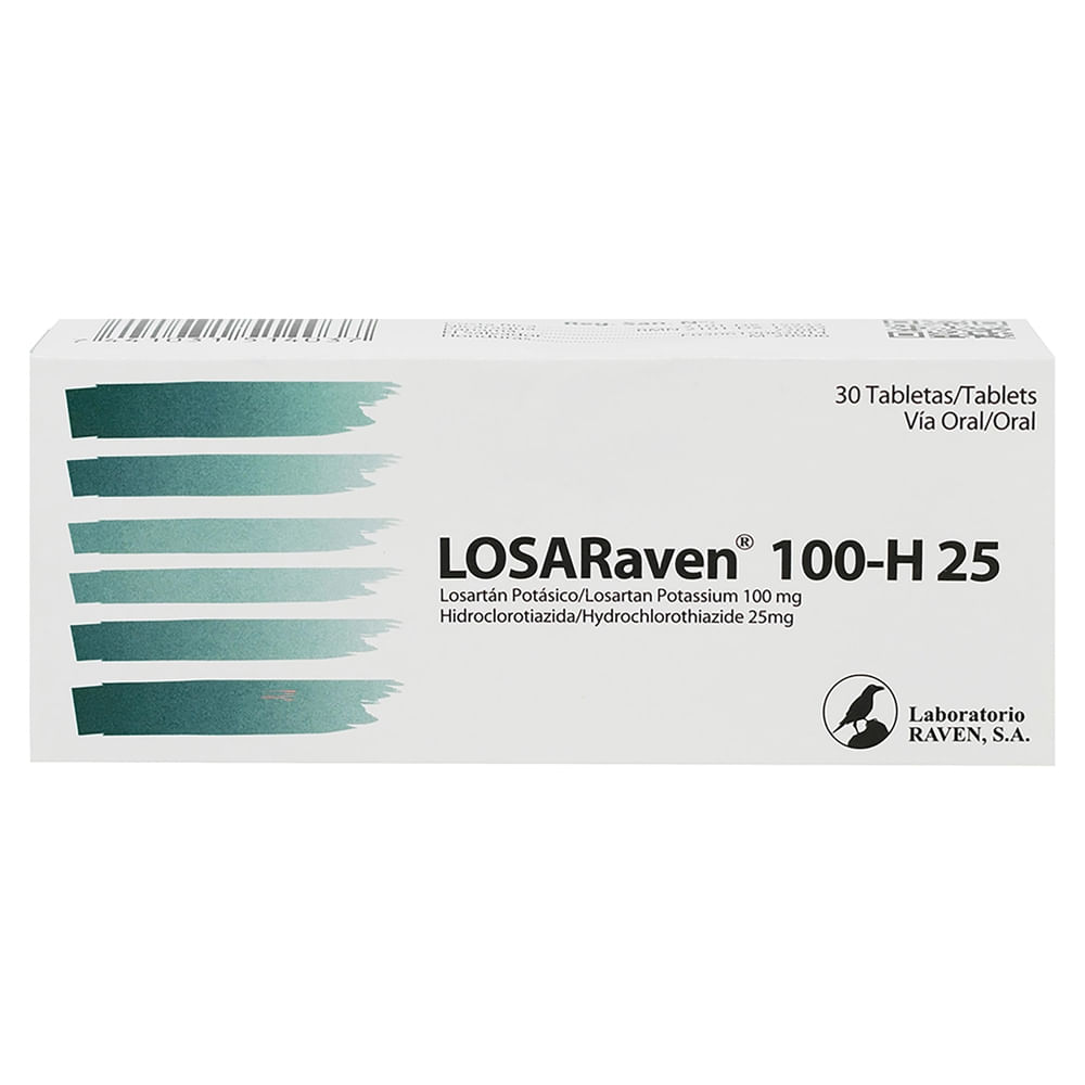 Comprar LosaRaven 100mg/25mg caja 30 comprimidos - Precio indicado por ...