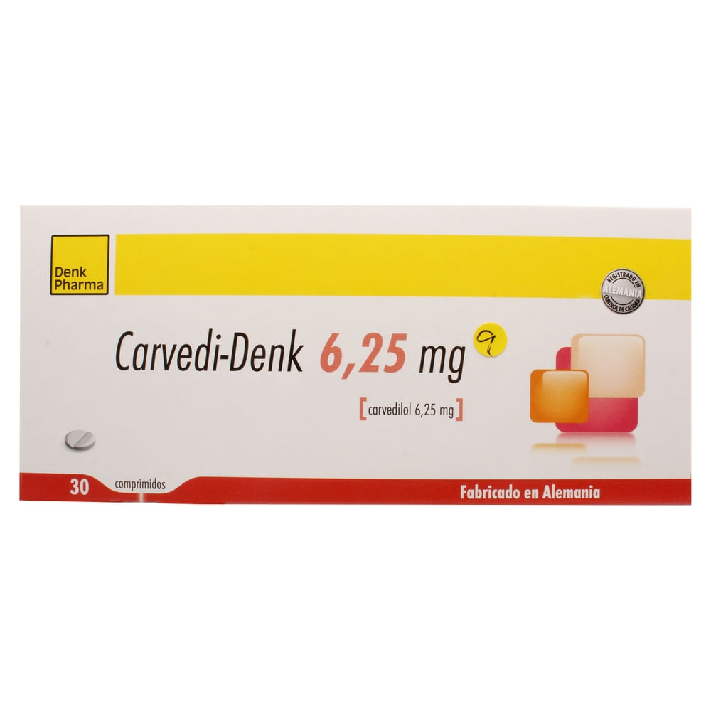 Comprar Sistema Nervioso Denk Pharma Carvedidenk 6.25 1 Tab De 30 ...