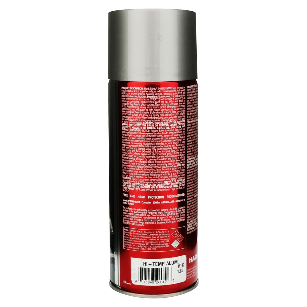 Comprar Pintura para Motor en Spray Marca Harris Color Gris en Spray ...