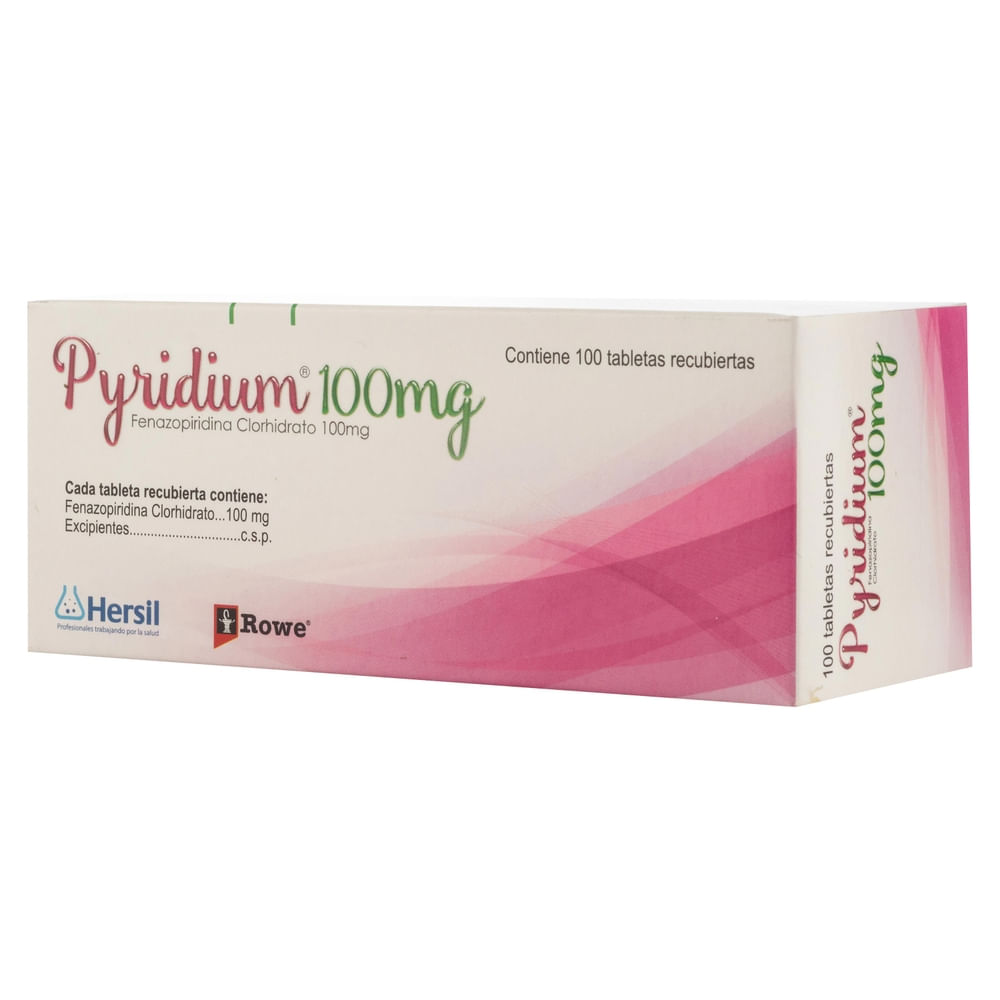 Comprar Analgésico urinario Pyridium 100 mg caja 100 comprimidos ...