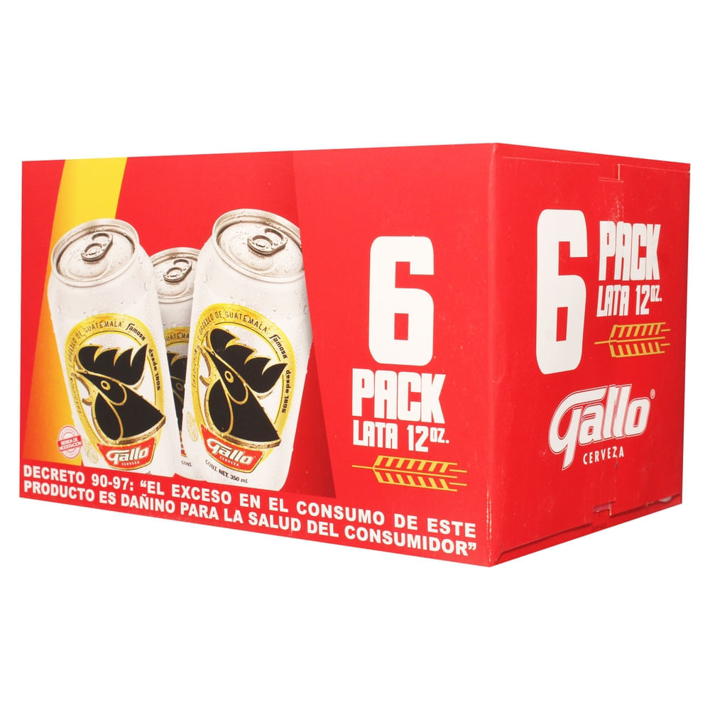 Cerveza Lata Gallo 6pk 2100ml - Walmart | Nicaragua